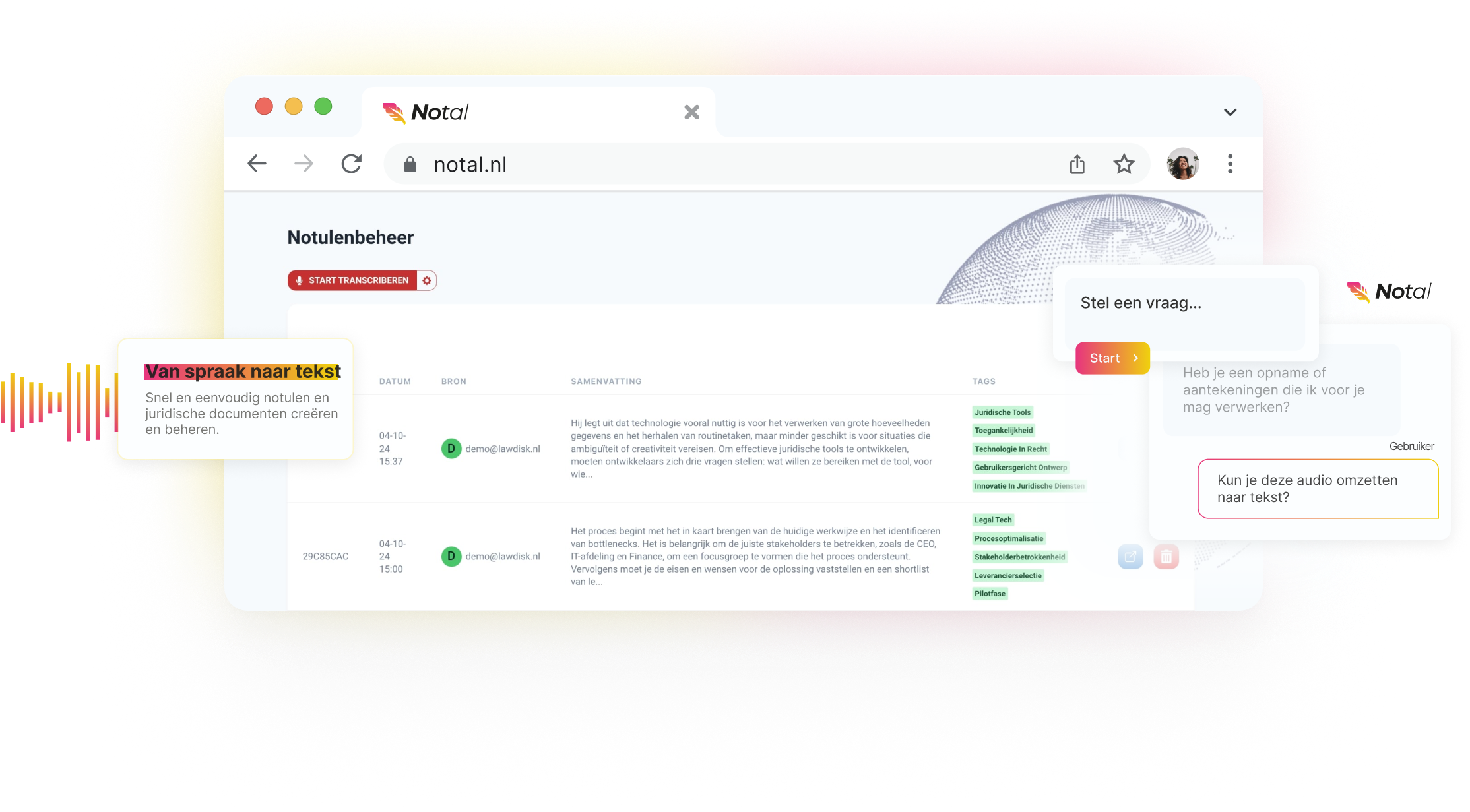 Notal schrijft en denkt met je mee• Notal